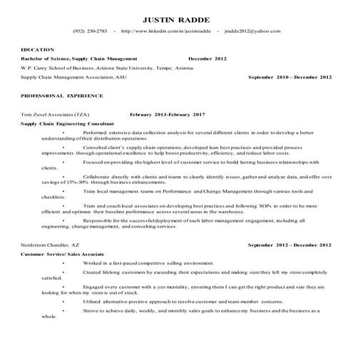 Justin Radde Resume | DOCX