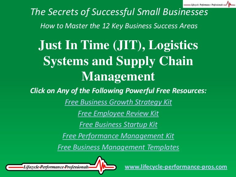 Video: Just In Time (JIT), Logistics Systems and Supply Chain Managem…