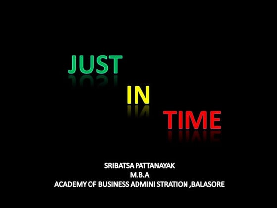 Just in time | PPTX | Mechanical and Industrial Engineering Industry ...