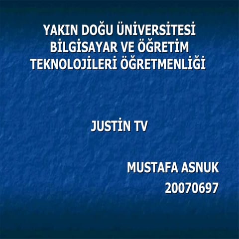 Justin tv | PDF