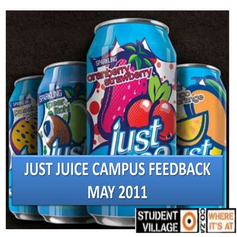 Student Village: Just Juice case study | PPT