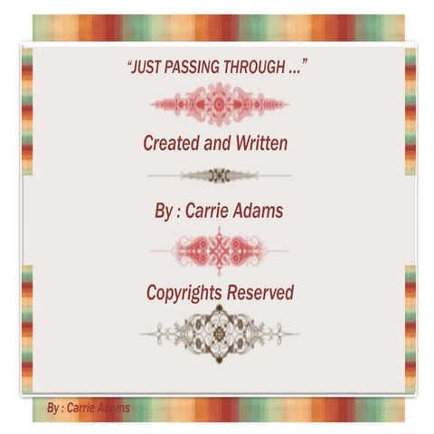 Just Passing Through | PPT