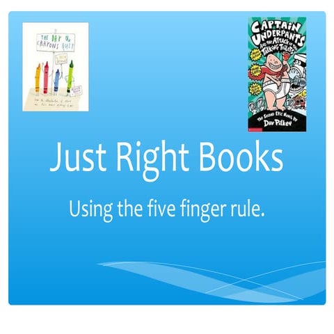 Just Right Books | PPT