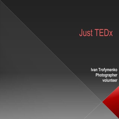 Just TEDx | PPTX