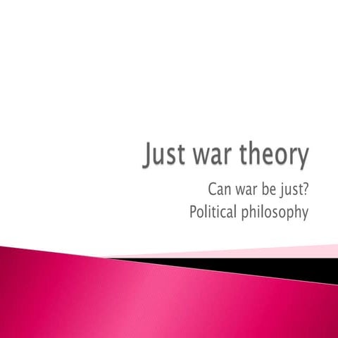 Just war theory | PPTX