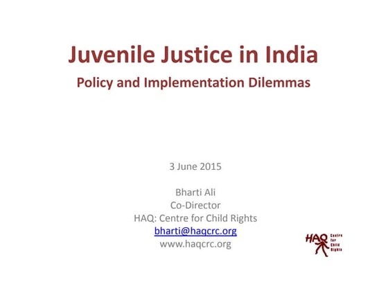 juvenile justice system | PPT