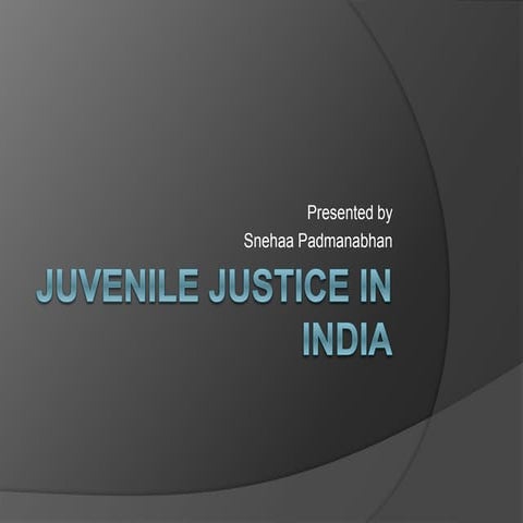 Juvenile justice | PPTX