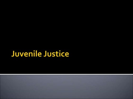 Should the justice system be harder on young | PPT