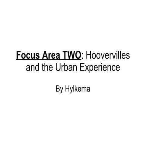 Hoovervilles | PPTX