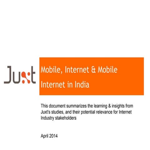 Juxt indian mobile, internet & mobile internet learnings & way forward ...