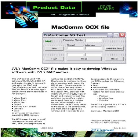JVL MacComm OCX File | PDF | Operating Systems | Computer Software and Applications