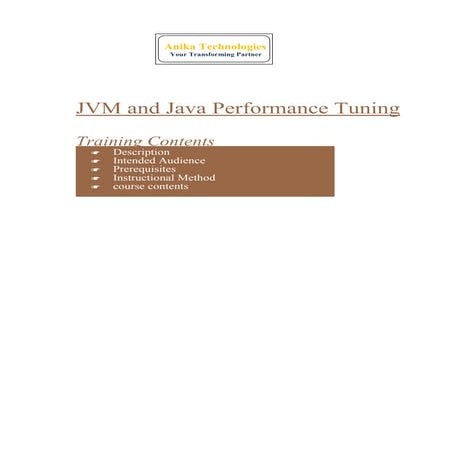 Jvm And Java Performance Tuning Jvm Tuning Java Performance Pdf
