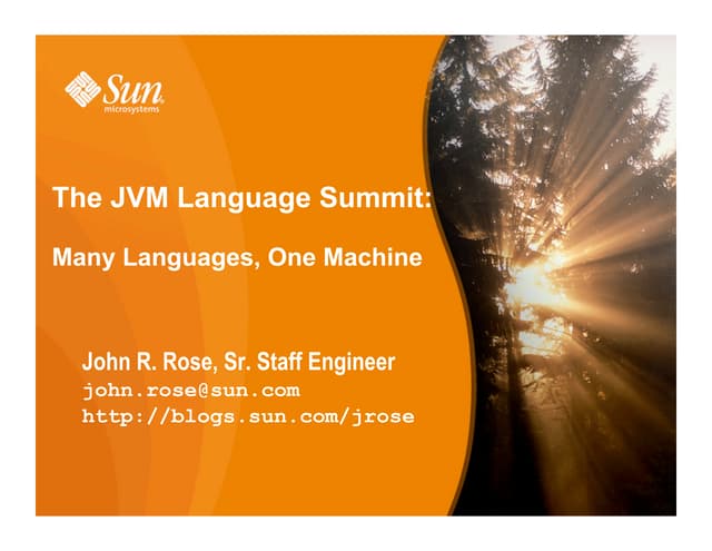 Jvm Language Summit Rose 20081016 Ppt