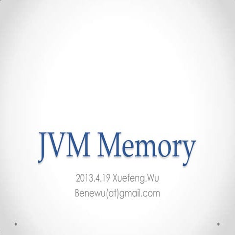 Jvm memory | PPTX