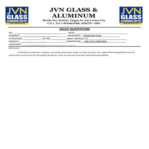 Jvnglassqoutation | DOCX