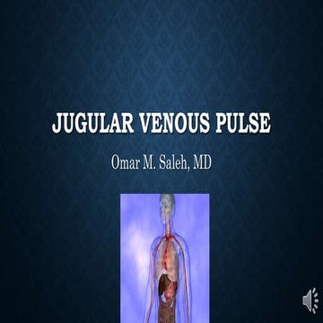 Jugular Venous Pressure (JVP) Jugular Venous Pulse | PPT