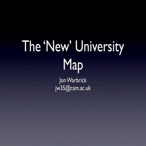 The 'New [University of Cambridge] Map | PPT