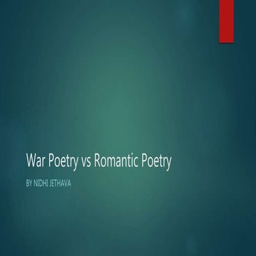 War poem vs_romantic_poem_ | PPTX