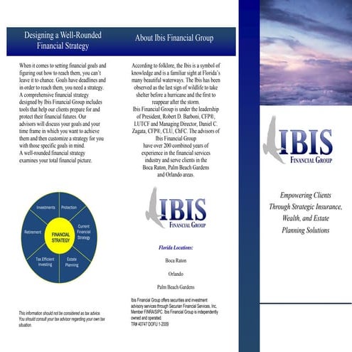 Ibis Financial Group brochure | PDF | Life Insurance | Insurance