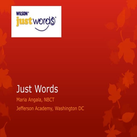 Just Words day 10 | PPTX