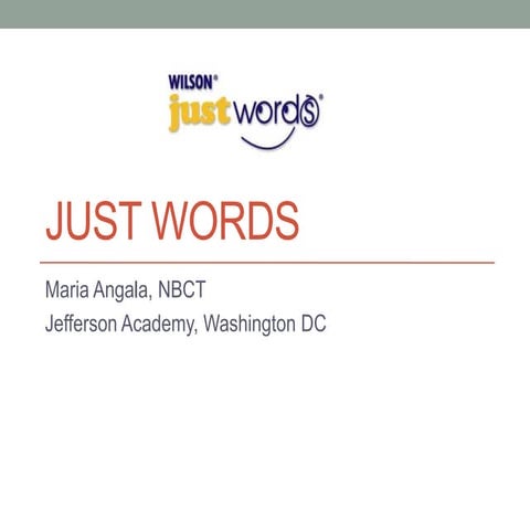 Just Words day 7 | PPTX