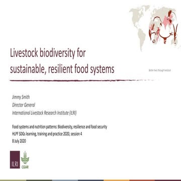 Livestock biodiversity for sustainable, resilient food systems | PPTX