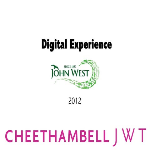 John West: Digital Experience | PDF | Technology & Computing