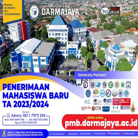 E Brosur Institut Informatika dan Bisnis Darmajaya | PDF