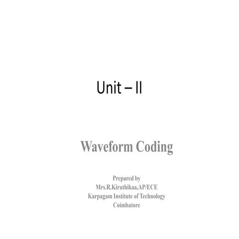 Waveformcodingunit Iidc Pptpptx 