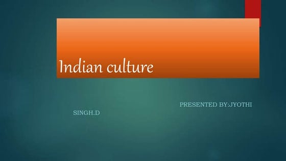 Indian Culture Slides Free Indian Culture Theme For Google Slides And