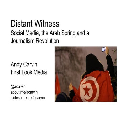 Andy Carvin talks about his work at NPR, The Tow Center and First Look ...