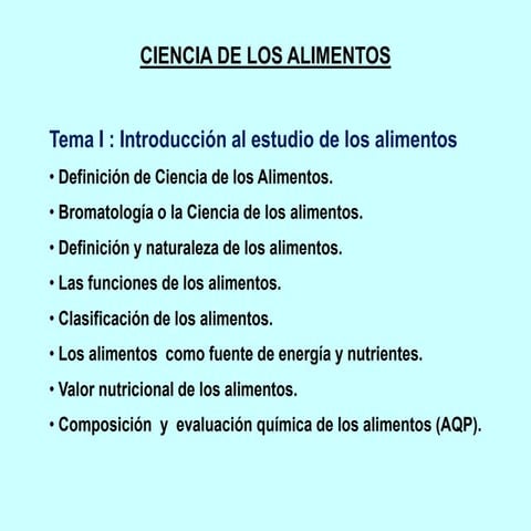 Ciencias de los alimentos | PDF