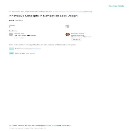 Innovative concepts in_navigation_lock_design | PDF