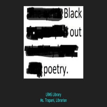 Blackout poetry | PPTX