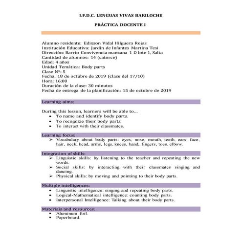 Lesson plan 3 | DOC