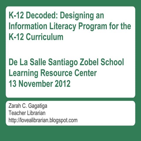 K 12 dlsz-13nov-1 | PPT