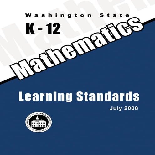 K 12 mathematics standards | PDF | Special Education | Education