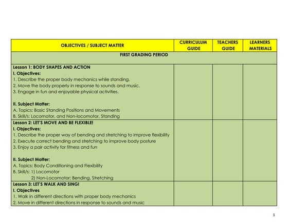 Lesson plan-in-science- (PARTS OF THE BODY) | PDF