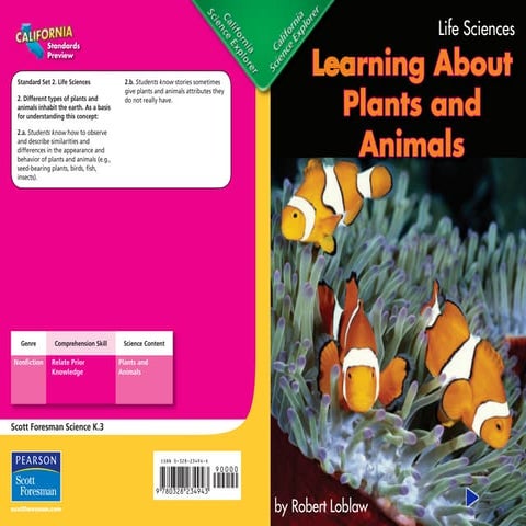 K.3 learning about plants and animals (life sciences) | PDF