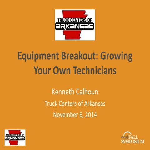 K. calhoun growing your own technicians | PPTX