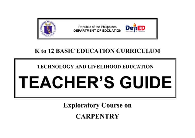 TLE-IA Carpentry Curriculum Guide | PDF