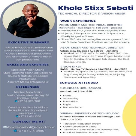 My name is Kholofelo Sebati A.K.A Stixx Manzanza. | PDF | Television | Entertainment