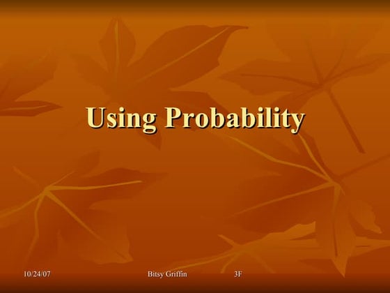 Probability 10th class | PPT