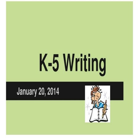 K-5 Writing | PDF