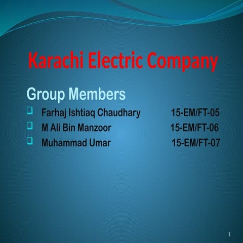 Decoding Balance Sheet and Income Statement of K-Electric | PPTX