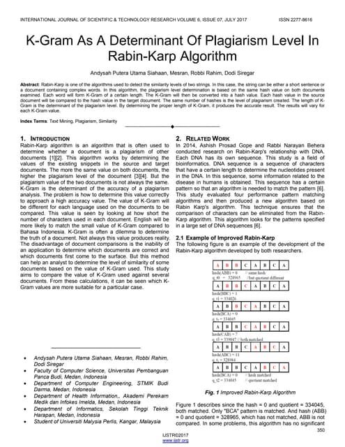 Rabin karp string matcher | PPT