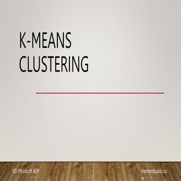 k-Means Clustering.pptx | Computing | Technology & Computing