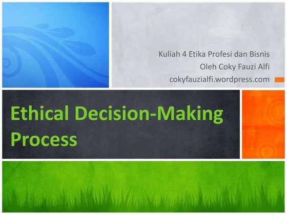 Ethical decision making | PPTX