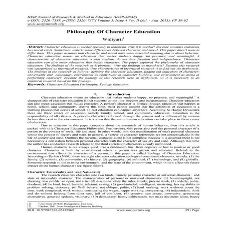 National Character Building Through Manners Education Based on Regional ...