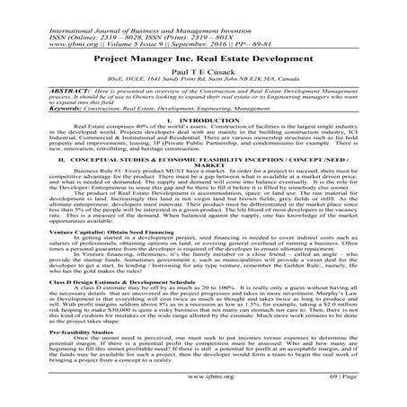 Real Estate Development Financial Feasibility | PDF